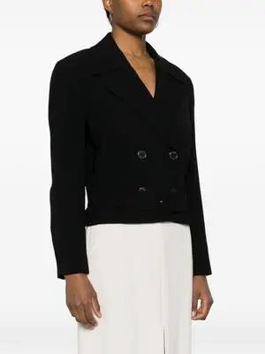 Theory Double-breasted Cropped Jacket