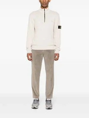 Stone Island Compass Badge Bouclé Jumper