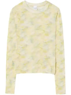 RE/DONE Semi-sheered Cotton Top - Yellow