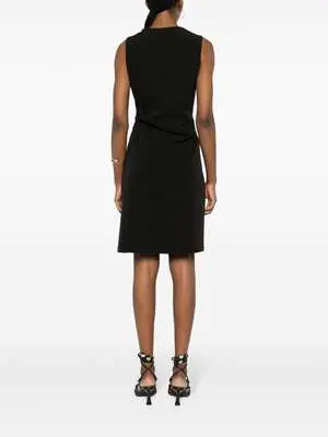 Moschino Gathered V-neck Mini Dress