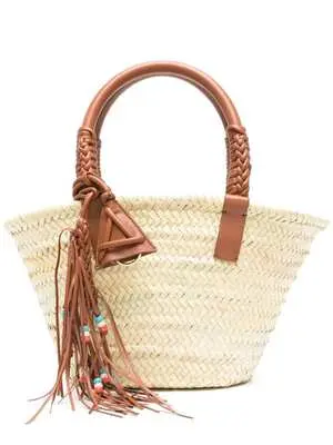 ALANUI Alanui Small Icon Palm Leaf Tote Bag