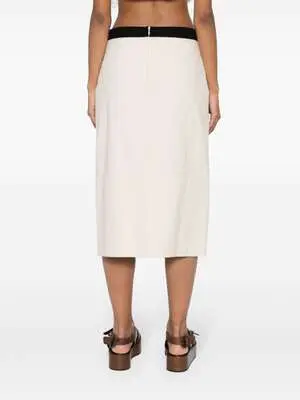 Plan C Sequin-detailed Midi Skirt