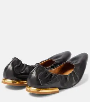 Dries Van Noten Leather Ballet Flats
