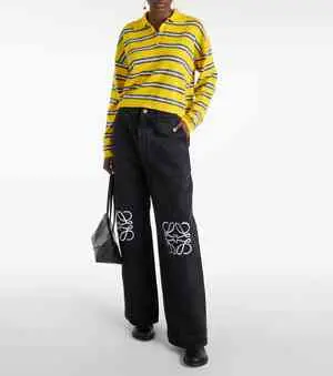 Loewe Striped Wool Polo Sweater