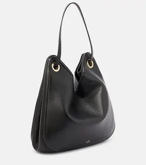 Valentino Garavani Vlogo Moon Medium Leather Tote - Black