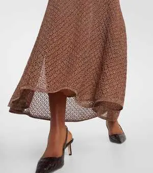 TOM FORD Open-knit Lurex® Maxi Dress