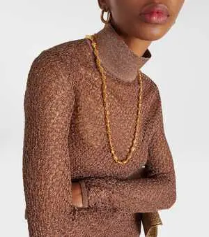TOM FORD Open-knit Lurex® Maxi Dress