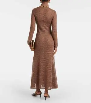 TOM FORD Open-knit Lurex® Maxi Dress