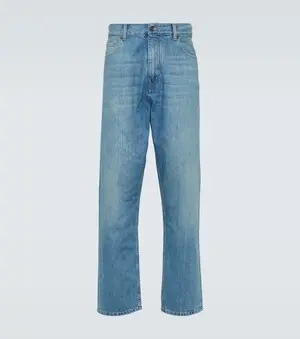 Alanui Kerala Mid-rise Straight Jeans - Blue