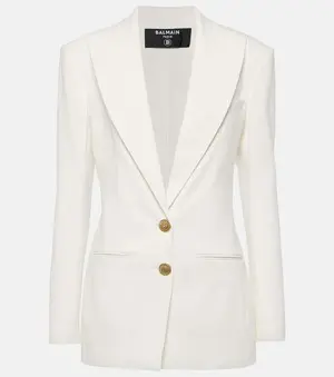 Balmain Single-breasted Blazer - White