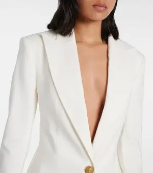 Balmain Single-breasted Blazer - White