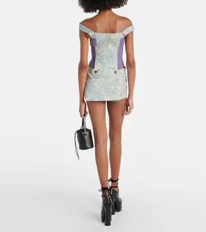 VIVIENNE WESTWOOD Foam Corset Cotton Miniskirt