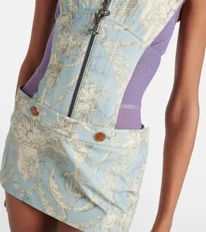 VIVIENNE WESTWOOD Foam Corset Cotton Miniskirt