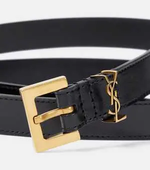 Saint Laurent Cassandre 20 Leather Belt