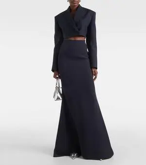 Valentino Garavani High-rise Maxi Skirt - Blue