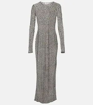 Saint Laurent Polka-dot Maxi Dress