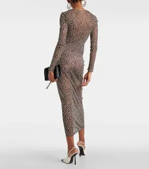 Saint Laurent Polka-dot Maxi Dress