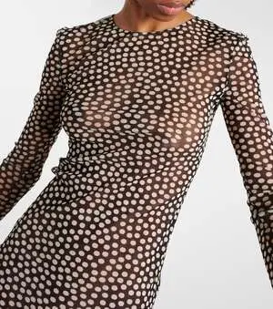 Saint Laurent Polka-dot Maxi Dress