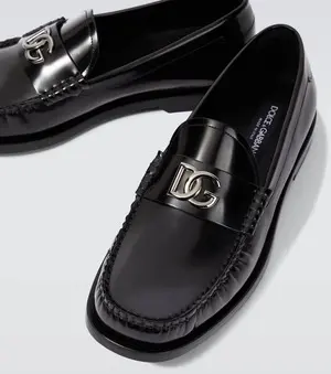 Dolce & Gabbana Dg Polished Leather Loafers