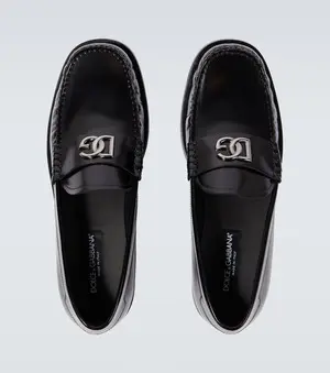 Dolce & Gabbana Dg Polished Leather Loafers