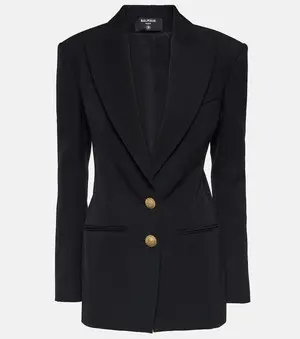 Balmain Virgin Wool Blazer - Black