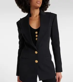 Balmain Virgin Wool Blazer - Black