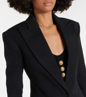 Balmain Virgin Wool Blazer - Black