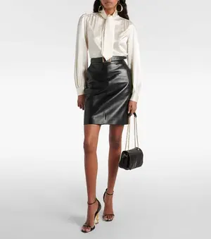 Saint Laurent Jamie 4.3 Leather Shoulder Bag - Black