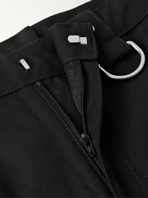 Givenchy Convertible Straight-leg Embellished Cotton-canvas Trousers