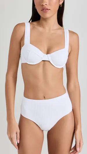 Solid & Striped The Lilo Bikini Bottoms - Marshmallow