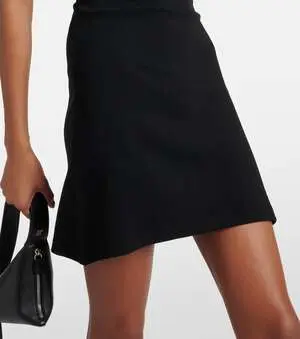 COURREGES Courrèges Ribbed-knit Halterneck Mini Dress - Black
