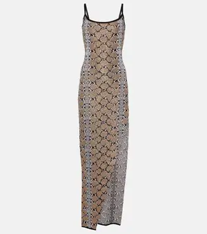 Balmain Snake-print Maxi Dress - Multicoloured