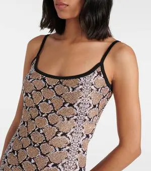Balmain Snake-print Maxi Dress