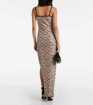 Balmain Snake-print Maxi Dress - Multicoloured