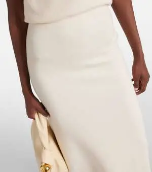 FFORME Robyn Wool And Cotton-blend Maxi Skirt