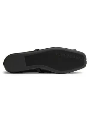 FERRAGAMO Zina Leather Ballet Flats