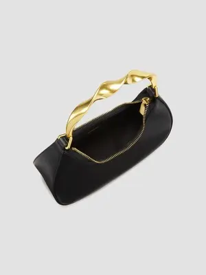 Simkhai Nixi Leather Hobo Bag - Black