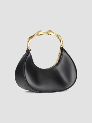 Simkhai Nixi Leather Hobo Bag - Black