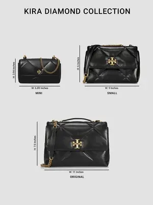 Tory Burch Kira Quilted Leather Shoulder Bag - Black