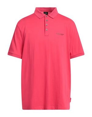 Armani Exchange Man Polo Shirt Tomato Red Size M Cotton Red