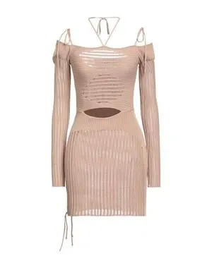 ANDREĀDAMO Mini Dress - Beige