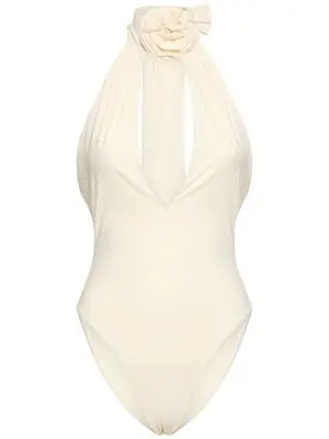 Magda Butrym MAGDA BUTRYM Jersey One Piece Swimsuit - Ivory