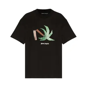 Palm Angels Broken Palm Classic Tee /green - Black