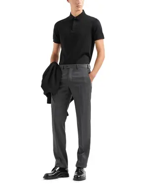 Emporio Armani Essential G Line Straight Leg Trousers - Gray