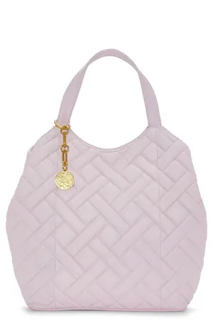 Vince Camuto Kisho Leather Shoulder Bag - Primrose Lambar