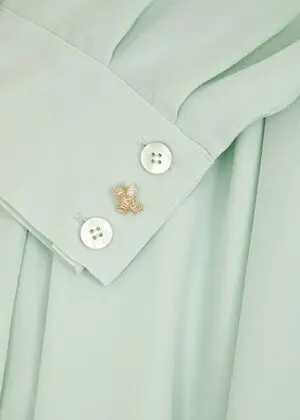 Marina Rinaldi Kelly Silk Crepe De Chine Blouse