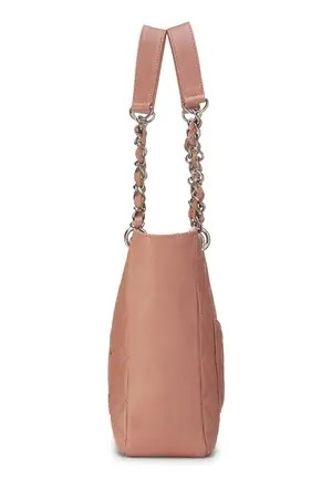 Chanel Quilted Caviar Petite Shopping Tote - Pink