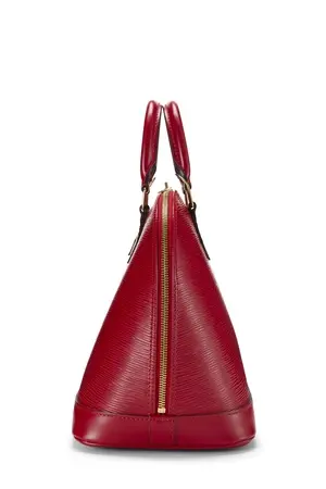 LOUIS VUITTON Epi Alma Top Handle Bag - Red