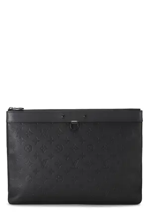 LOUIS VUITTON Monogram Shadow Pochette Discovery - Black