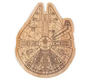 TOSCANA Star Wars Millennium Falcon Serving Cha Rcuterie Board - One-color